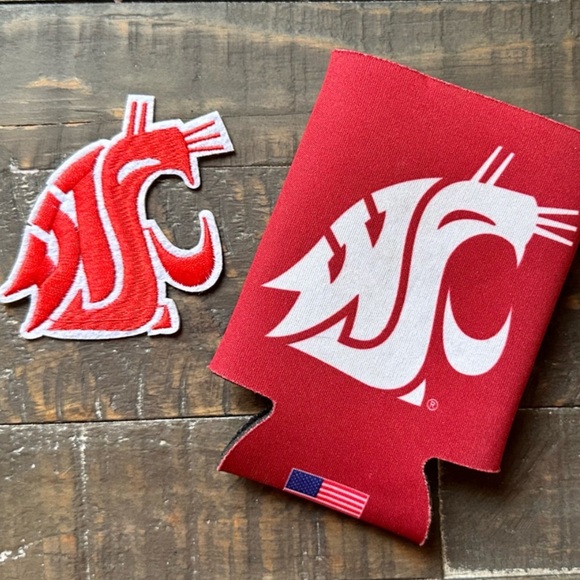 Other | New Wsu Washington State University Cougars Logo Koozie Ironon ...